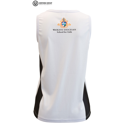Singlet - White - Waikato Diocesan School for Girls-Sportswear : THE U ...
